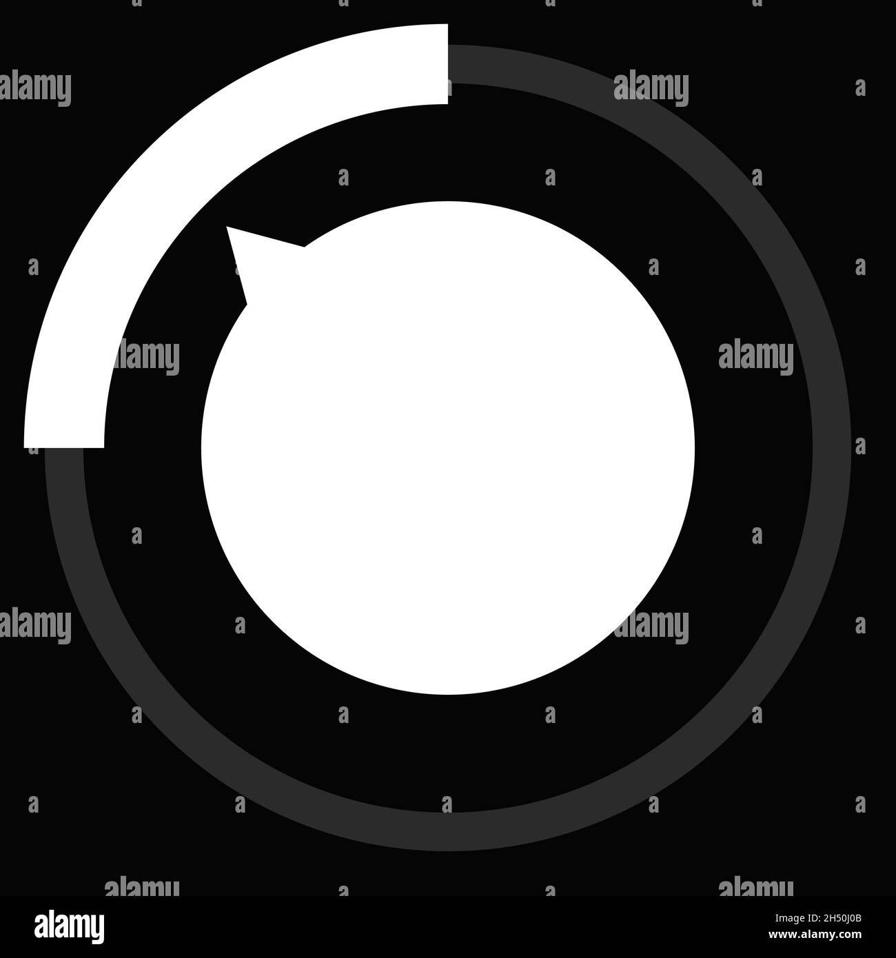 Gauge, meter, dial icon with different number of sections, parts ...