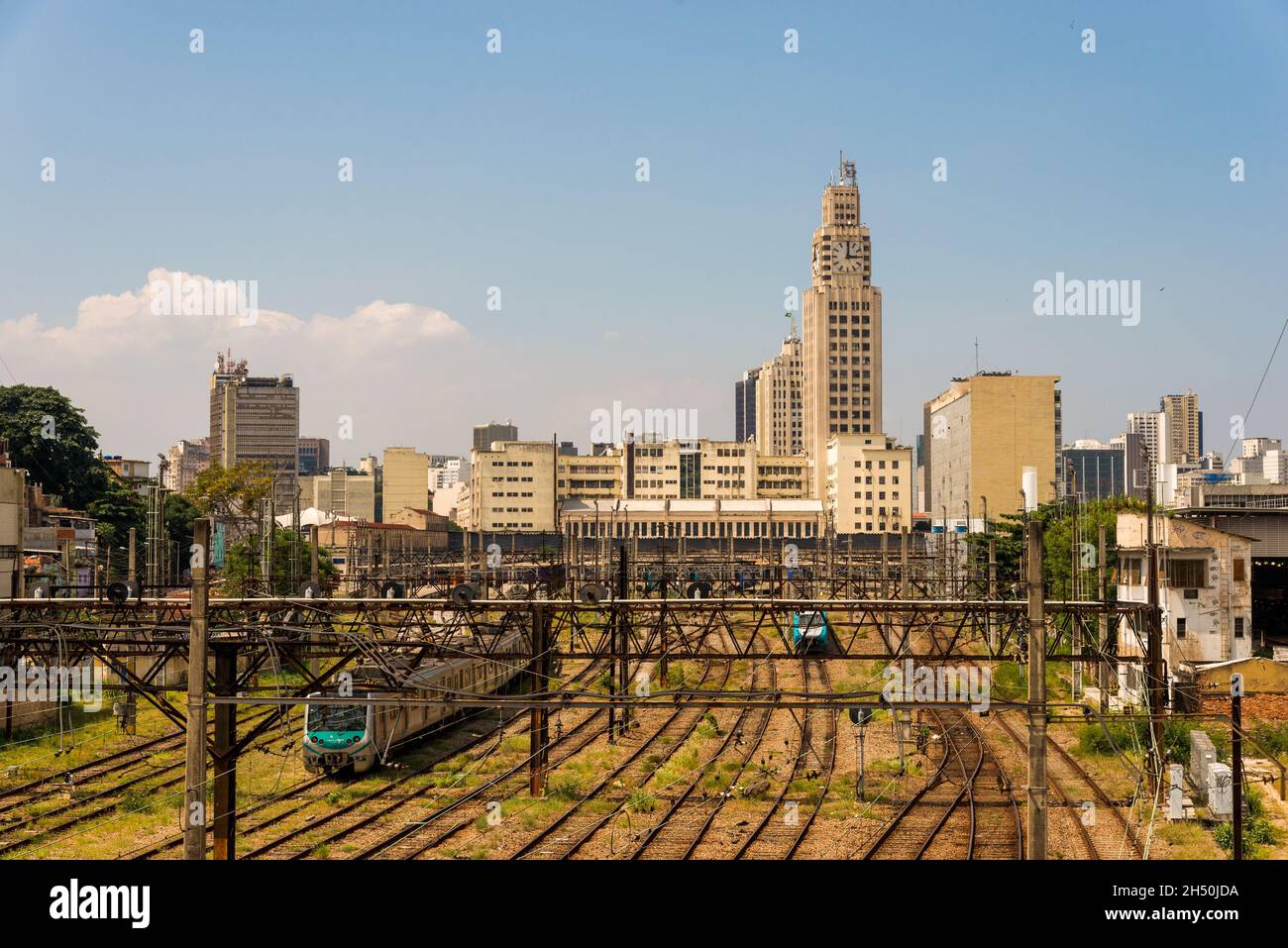 Railway Tracks Leading to the Central Train Station of Rio de Janeiro ...