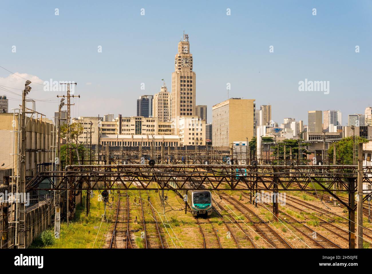Railway Tracks Leading to the Central Train Station of Rio de Janeiro ...