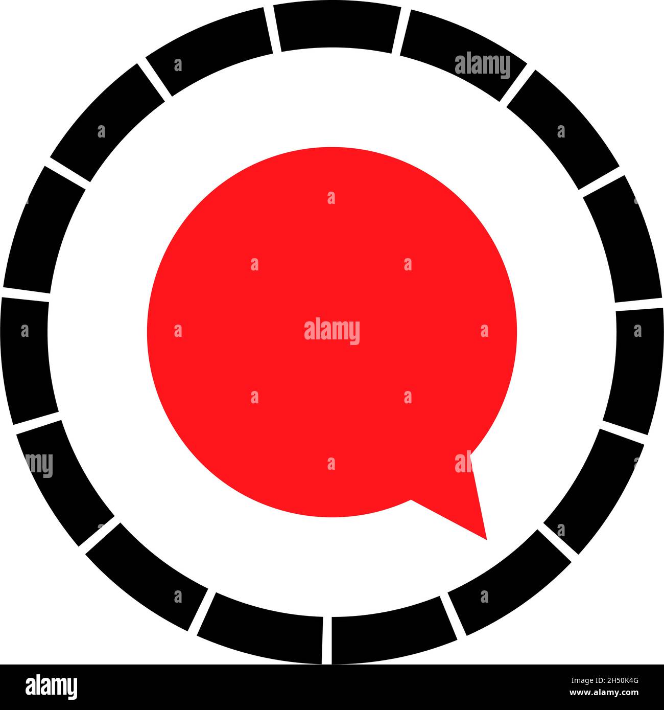 Gauge, meter, dial icon with different number of sections, parts ...