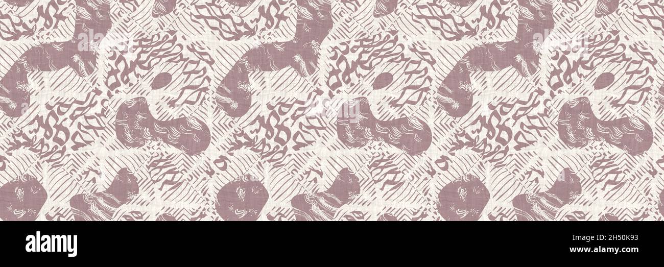 Seamless two tone hand drawn brushed effect pattern border swatch Stock ...
