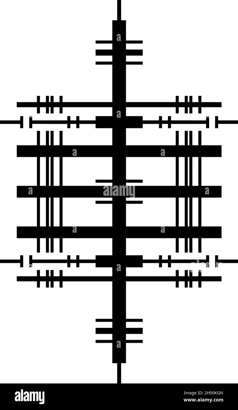 Abstract geometric, geometrical design element, shape - stock vector ...