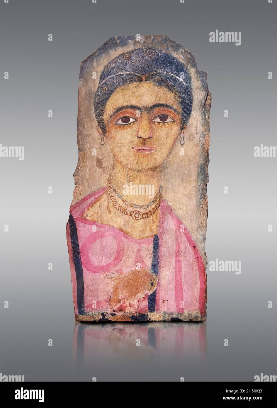 Roman Egyptian Fayum mummy portrait, 4th cent AD, Philadelphia El ...