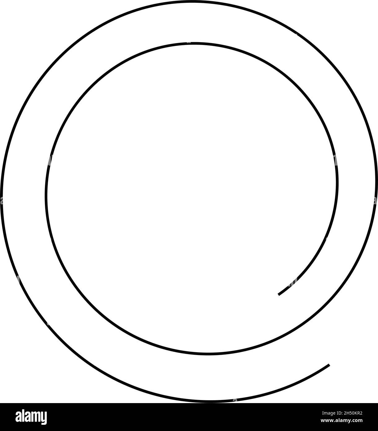 Spiral, swirl, twirl element. Bine, tendril shapes. Curly, curvy and ...