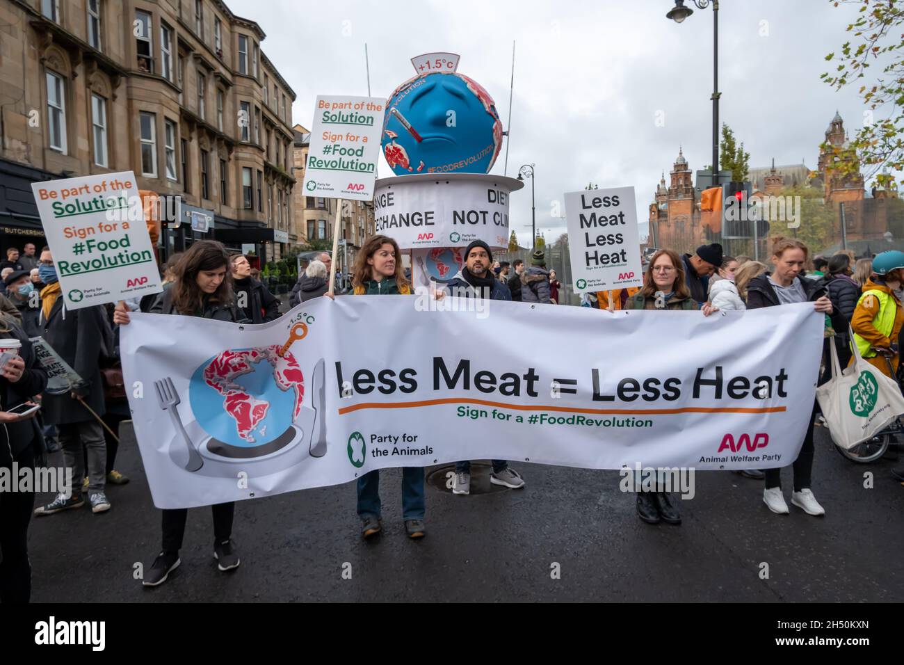 Glasgow, Scotland, UK. 5th November, 2021. Environmental campaigners ...