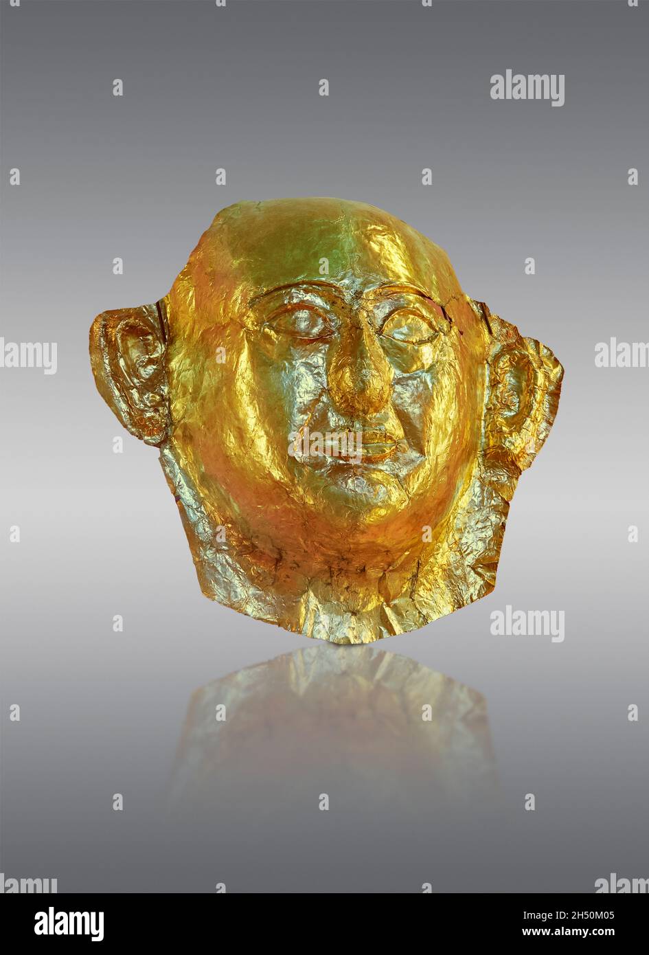 Ancient Egyptian gold death mask of Prince Khaemweset,1279-1213 BC ...