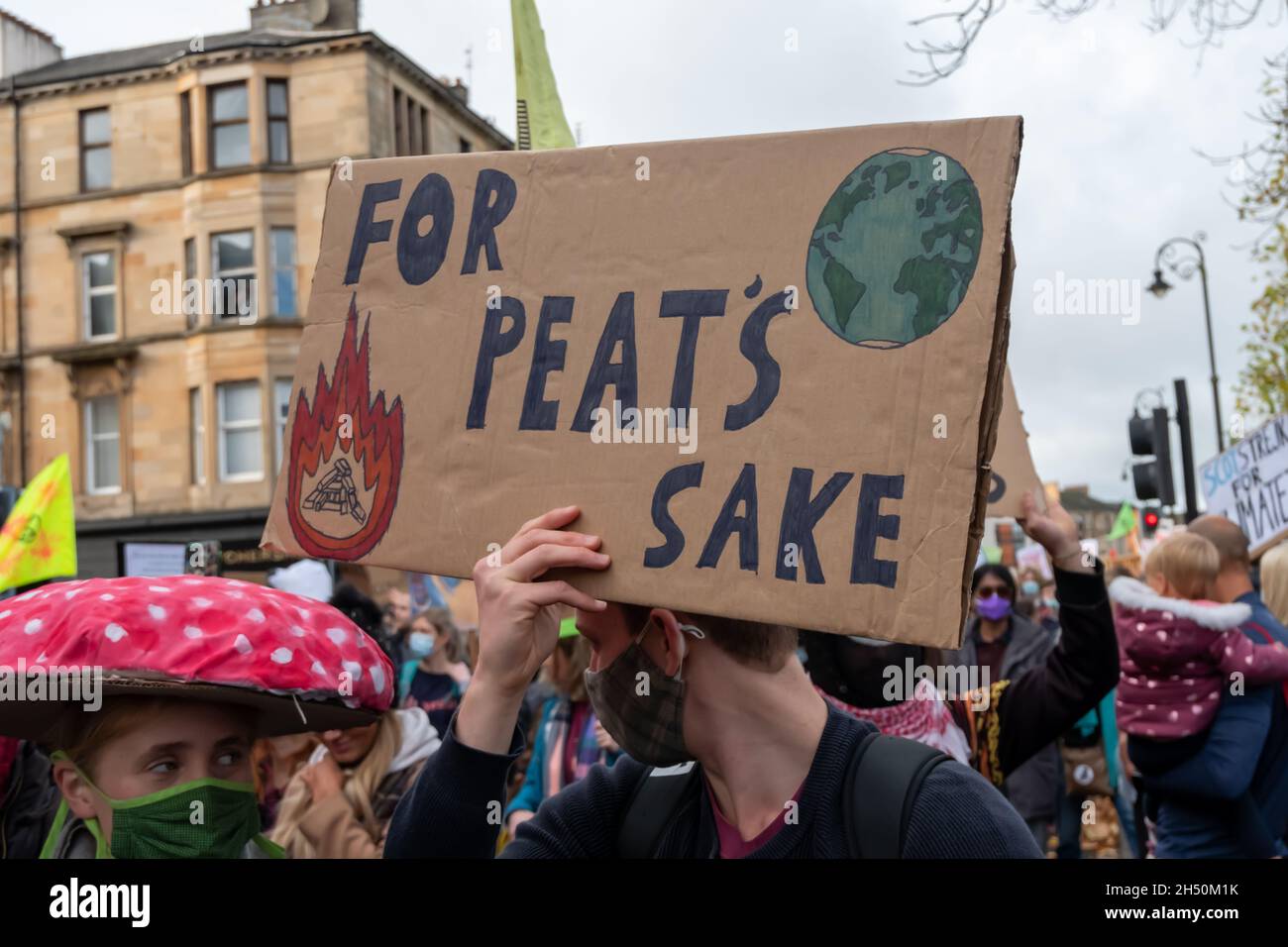 Glasgow, Scotland, UK. 5th November, 2021. Environmental campaigners ...