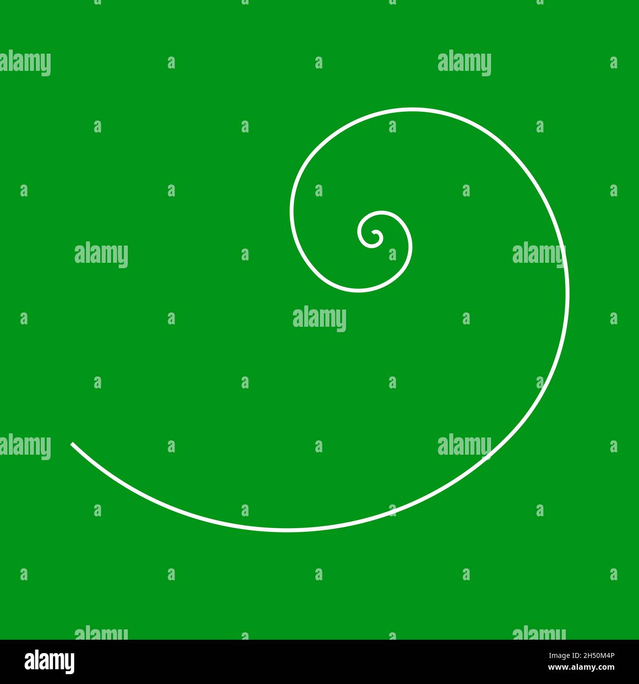Spiral, swirl, twirl element. Bine, tendril shapes. Curly, curvy and ...