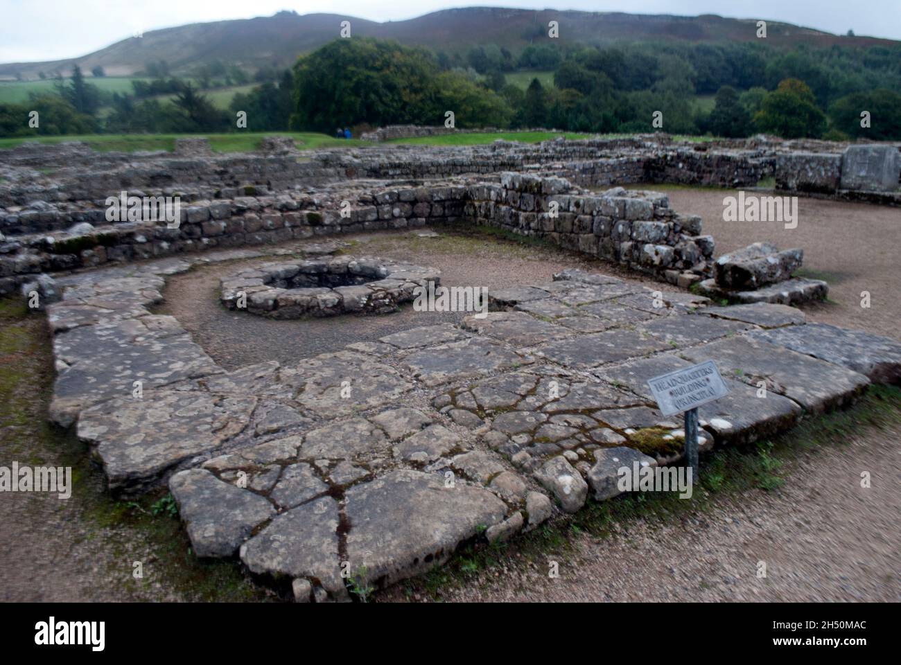 Headquarters Building, Pincipia, excavated Roman ruins at Vindolanda ...