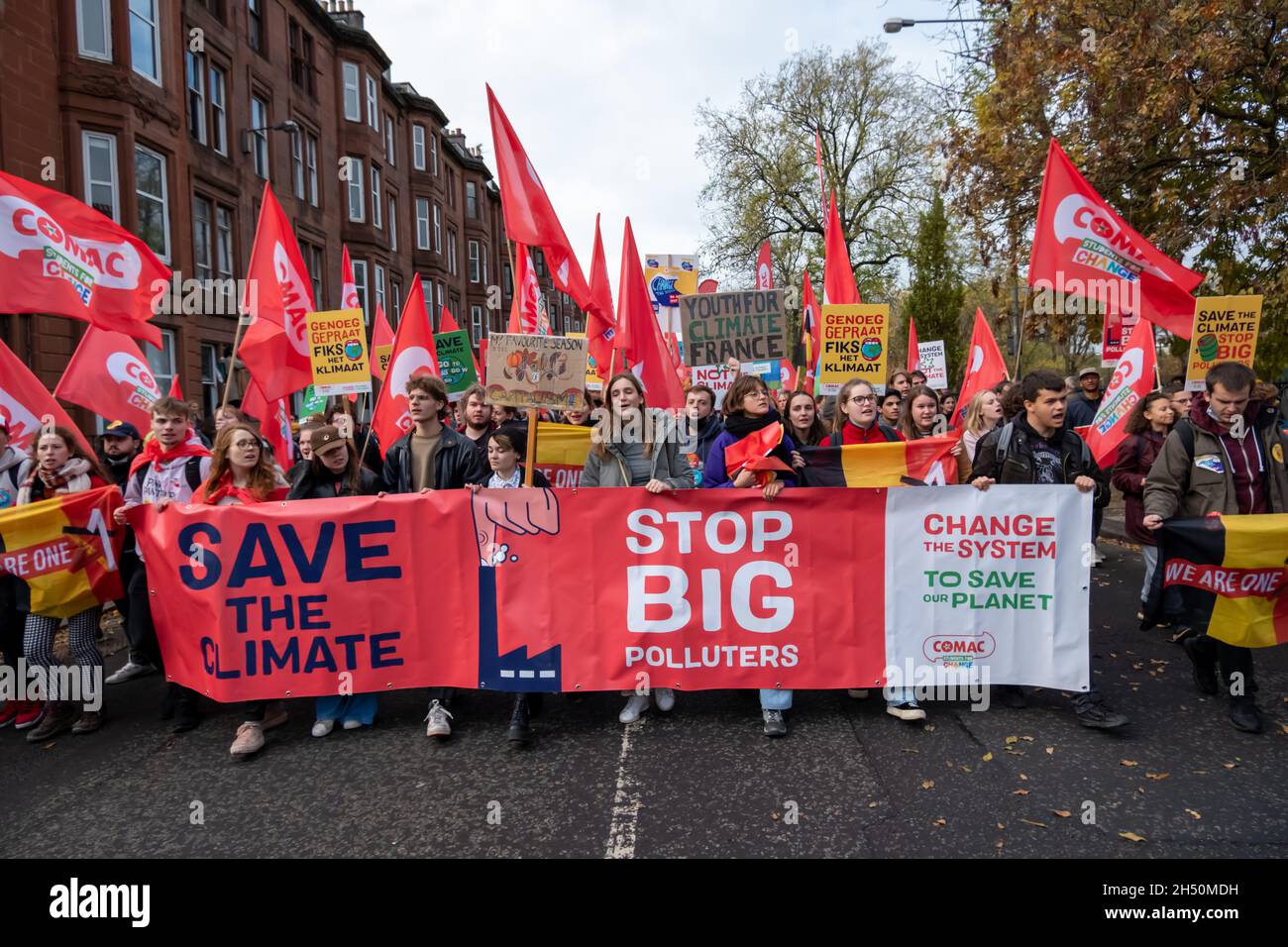 Glasgow, Scotland, UK. 5th November, 2021. Environmental campaigners ...