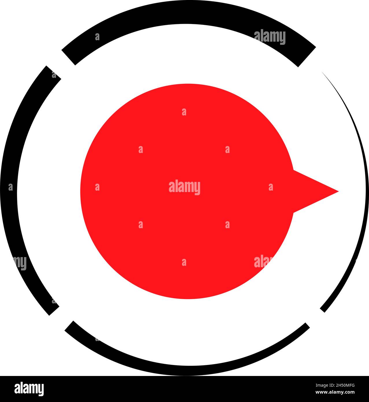 Gauge, meter, dial icon with different number of sections, parts ...