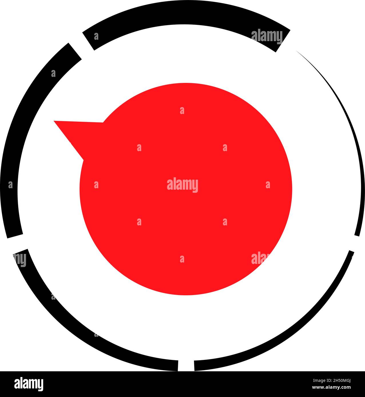 Gauge, meter, dial icon with different number of sections, parts ...