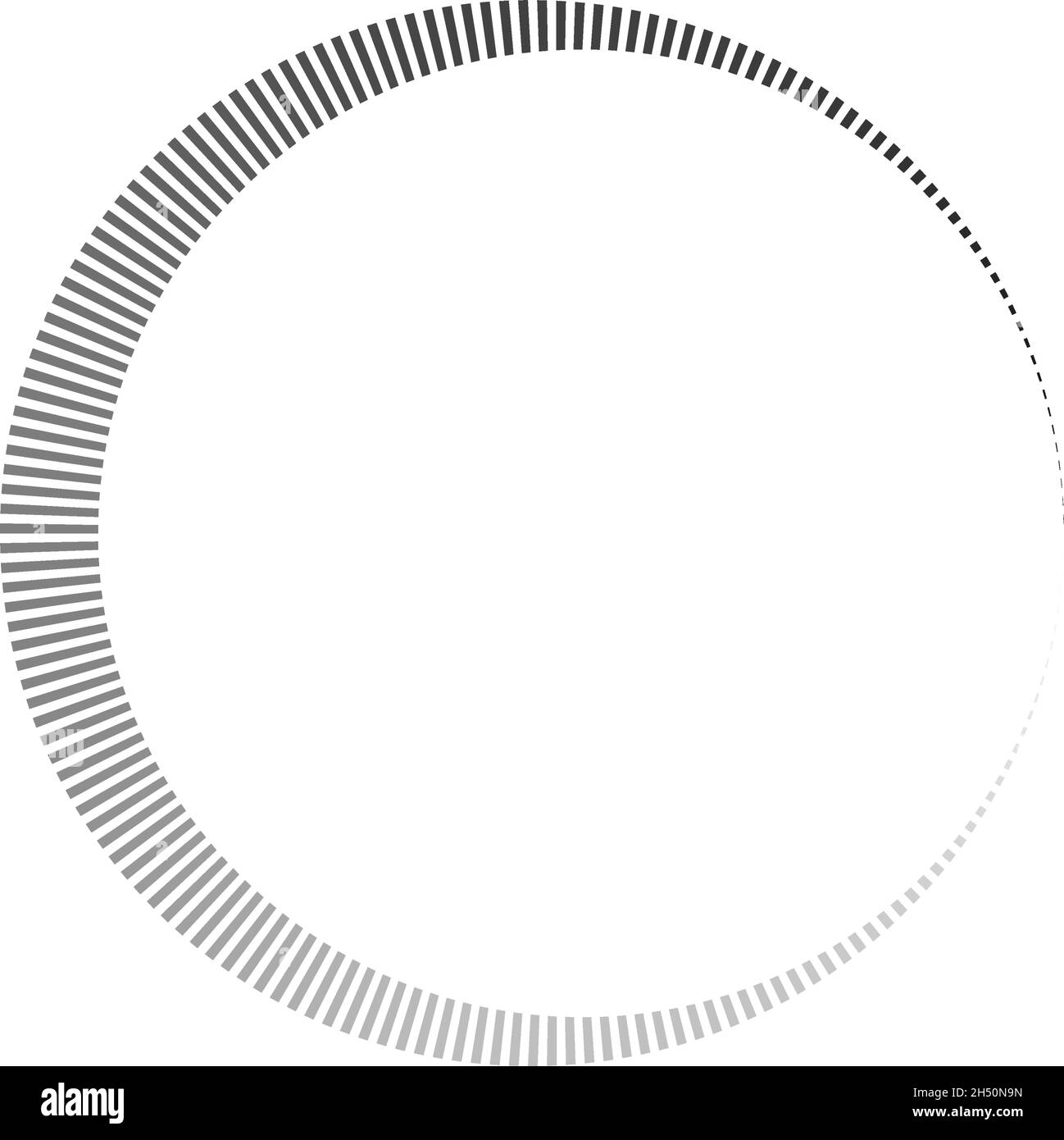 Progress, steps, phases indicator. Preloader, buffer shape. Circle ...