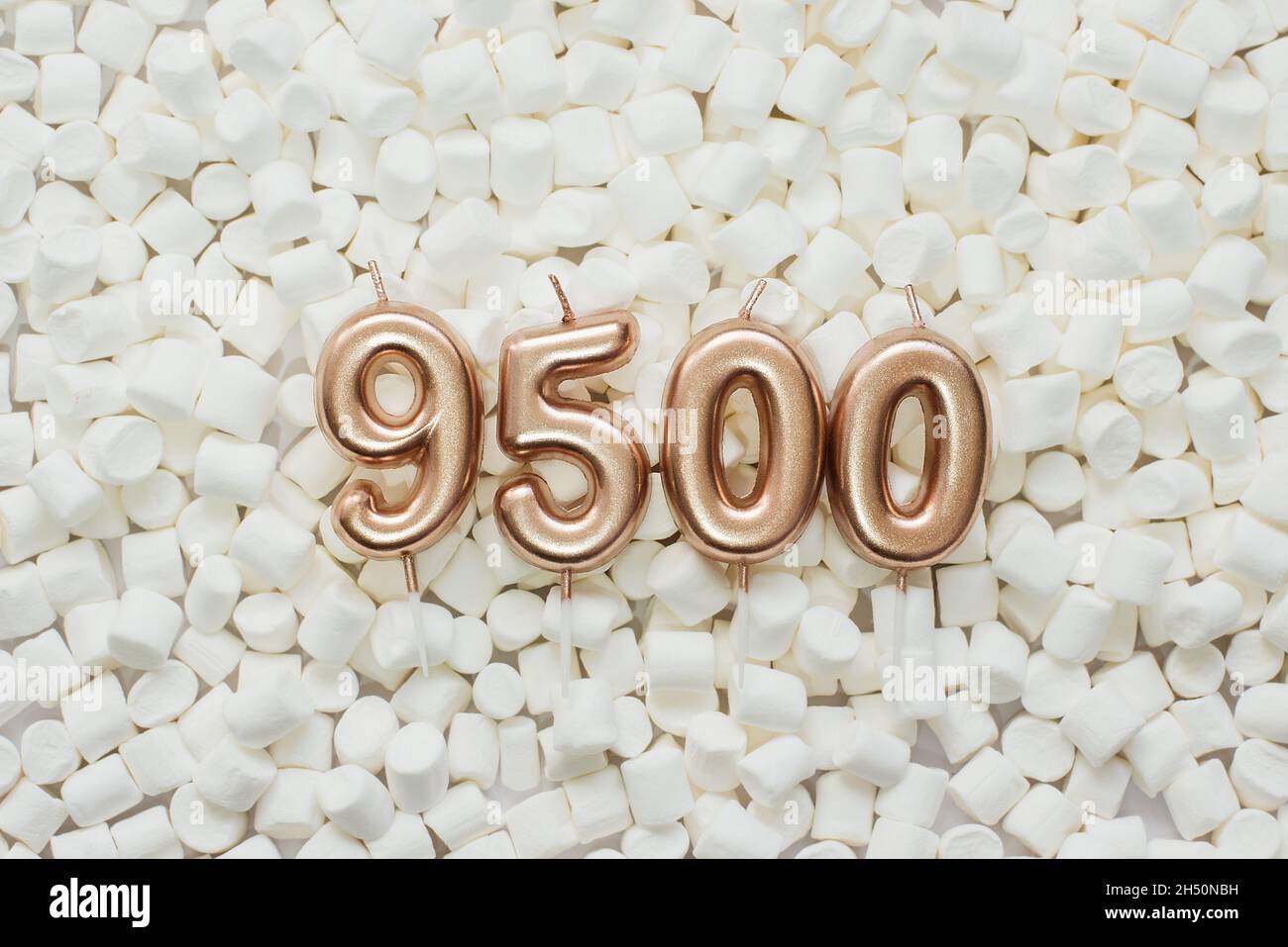 nine thousand five hundred subscriber. 9500 followers card. Template ...