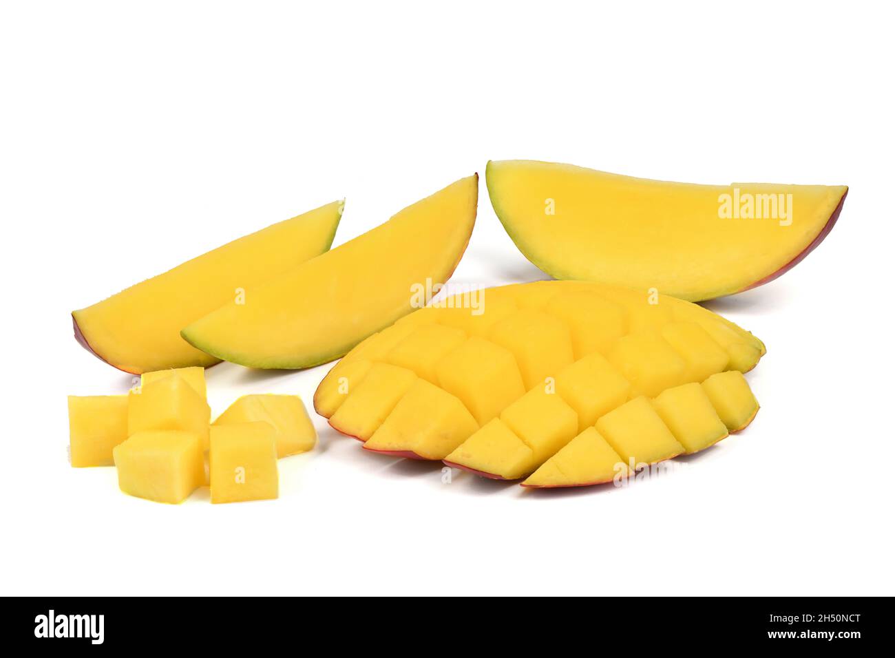 Fresh Mango fruits isolated on white background. High resolution photo ...