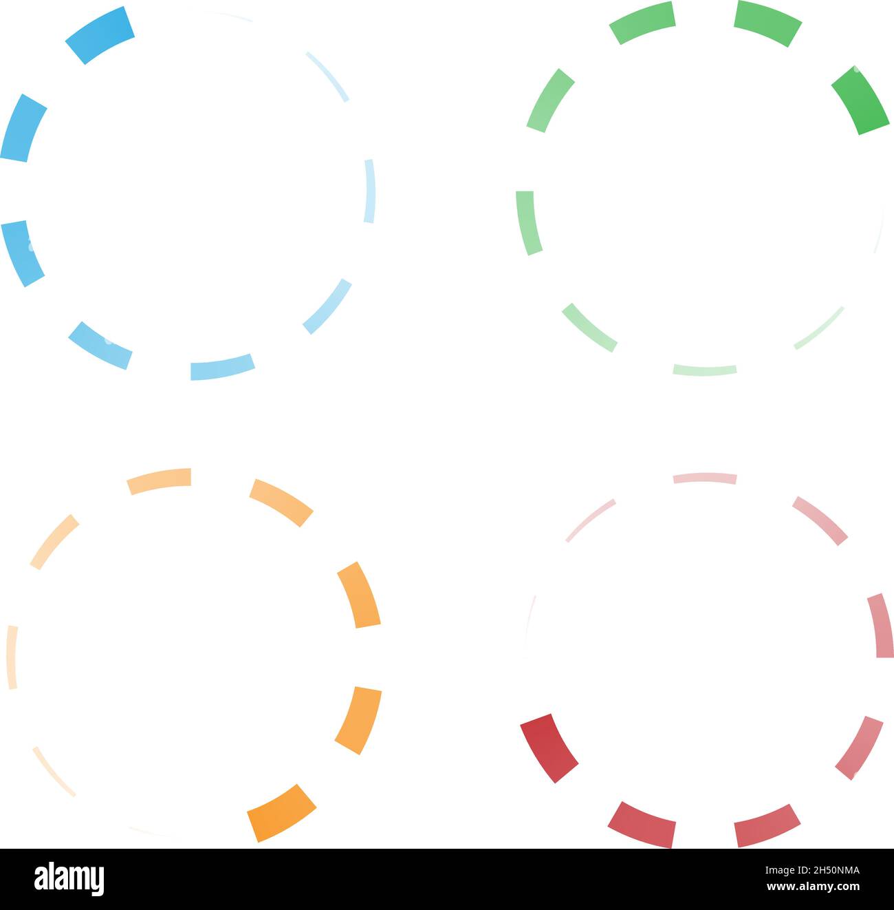Progress, steps, phases indicator. Preloader, buffer shape. Circle, circular loading icon ...