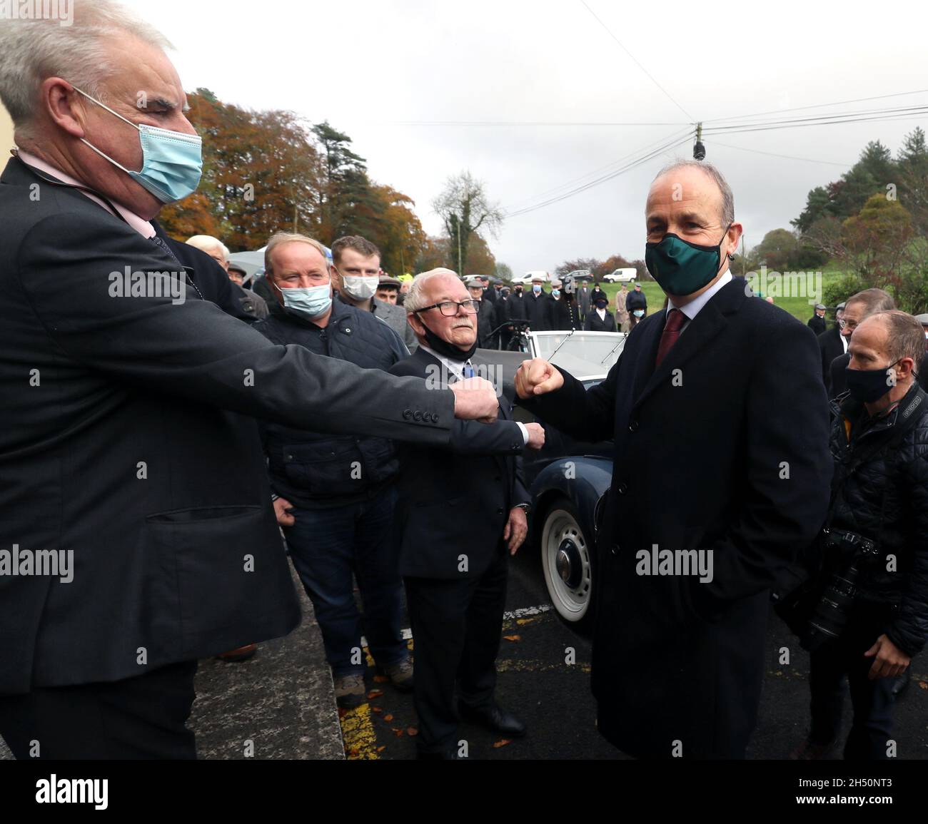 Taoiseach Micheal Martin arriving at a commemoration of the late Paddy ...