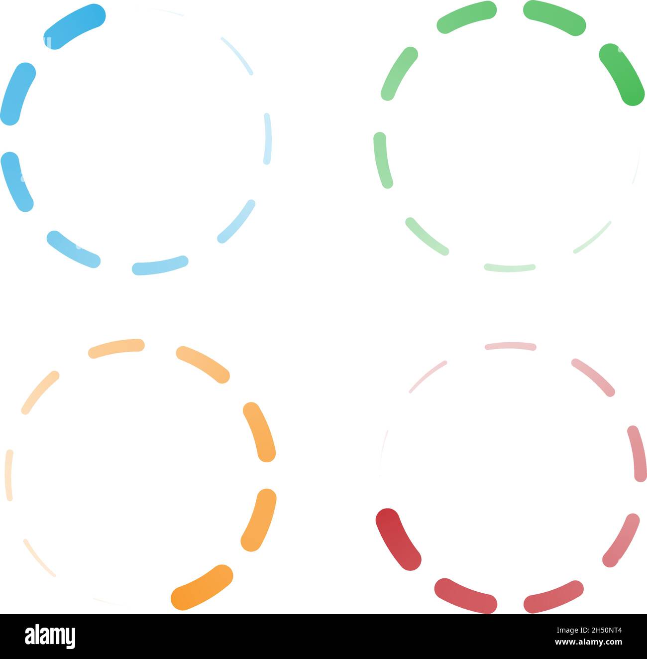 Progress, steps, phases indicator. Preloader, buffer shape. Circle, circular loading icon ...