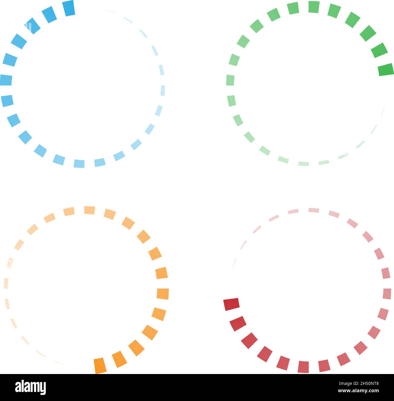 Progress, steps, phases indicator. Preloader, buffer shape. Circle, circular loading icon ...