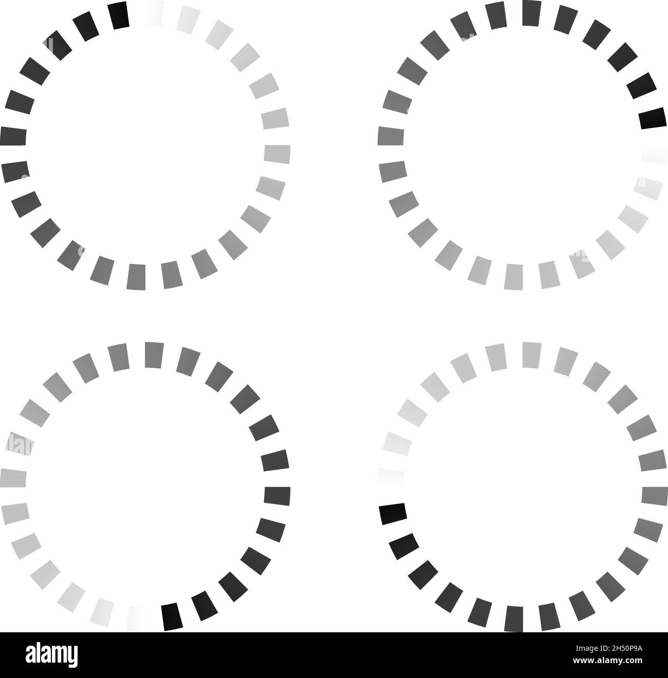Progress, steps, phases indicator. Preloader, buffer shape. Circle ... Progress, steps, phases indicator. Preloader, buffer shape. Circle ...
