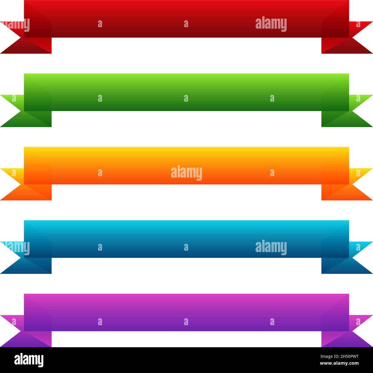 Banner, ribbon horizontal shape, design element - stock vector ...