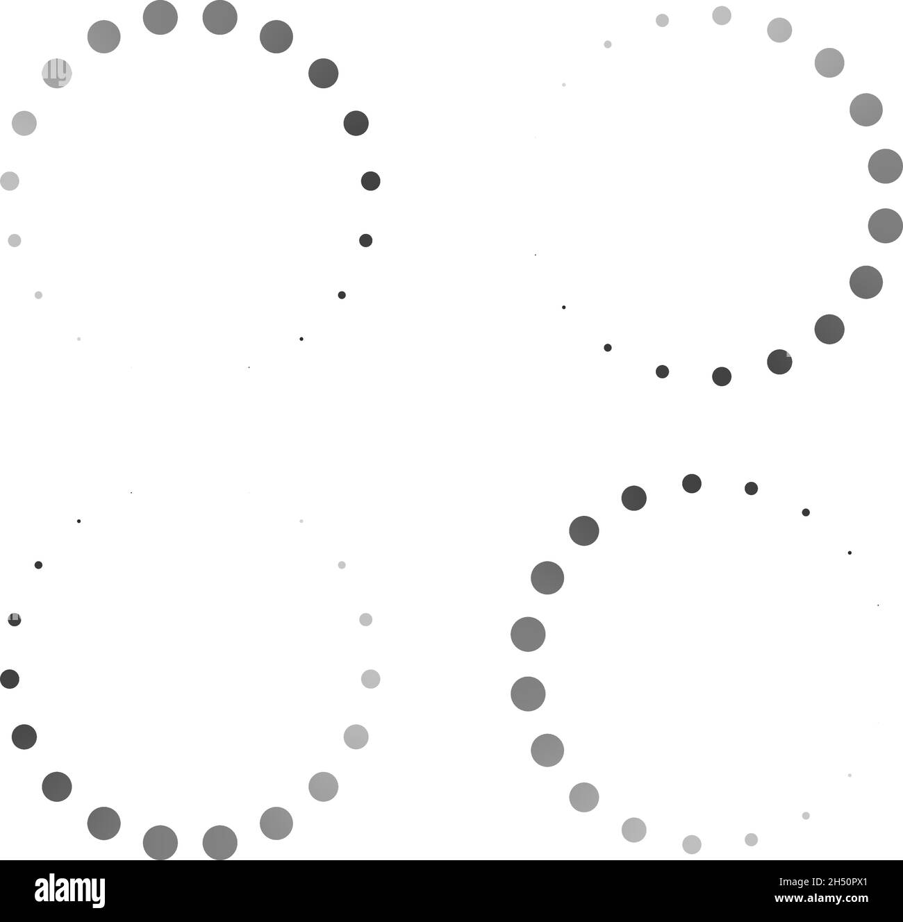 Progress, steps, phases indicator. Preloader, buffer shape. Circle ...