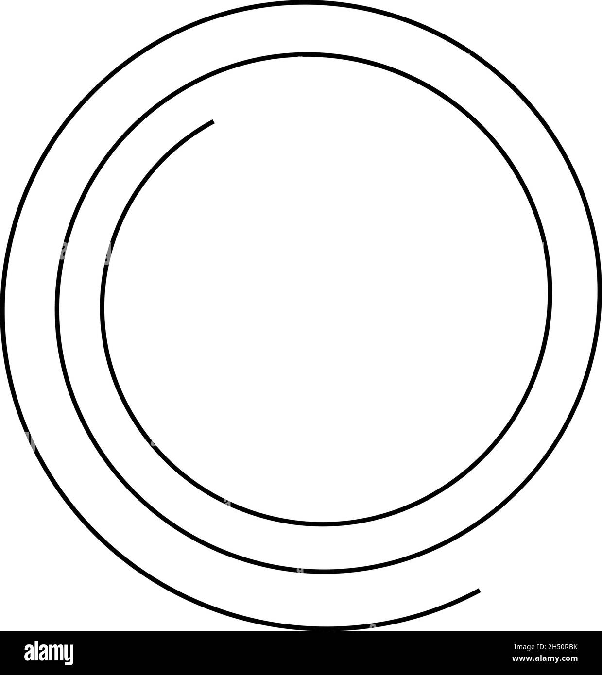 Spiral, swirl, twirl element. Bine, tendril shapes. Curly, curvy and ...
