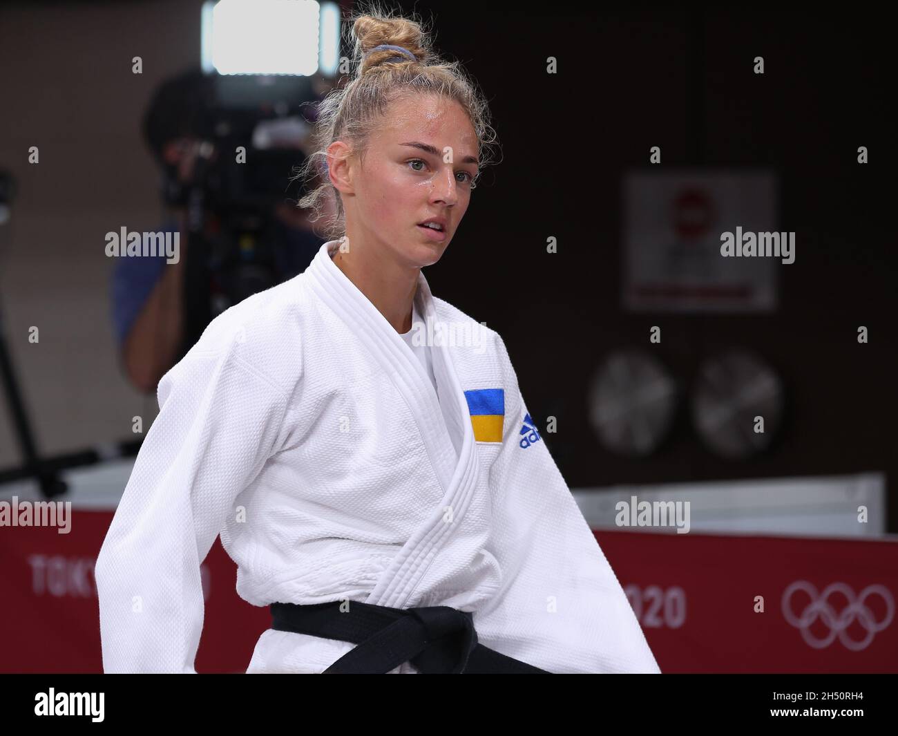 JULY 24th, 2021 - TOKYO, JAPAN: Daria BILODID of Ukraine (white) beats ...