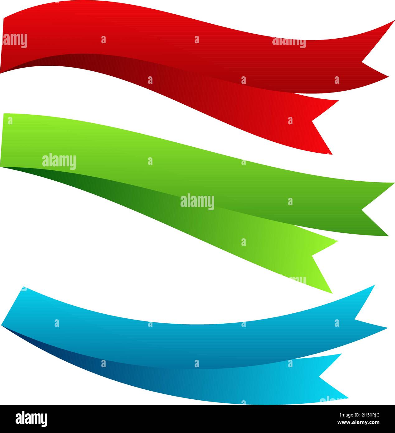 Banner, ribbon horizontal shape, design element - stock vector ...