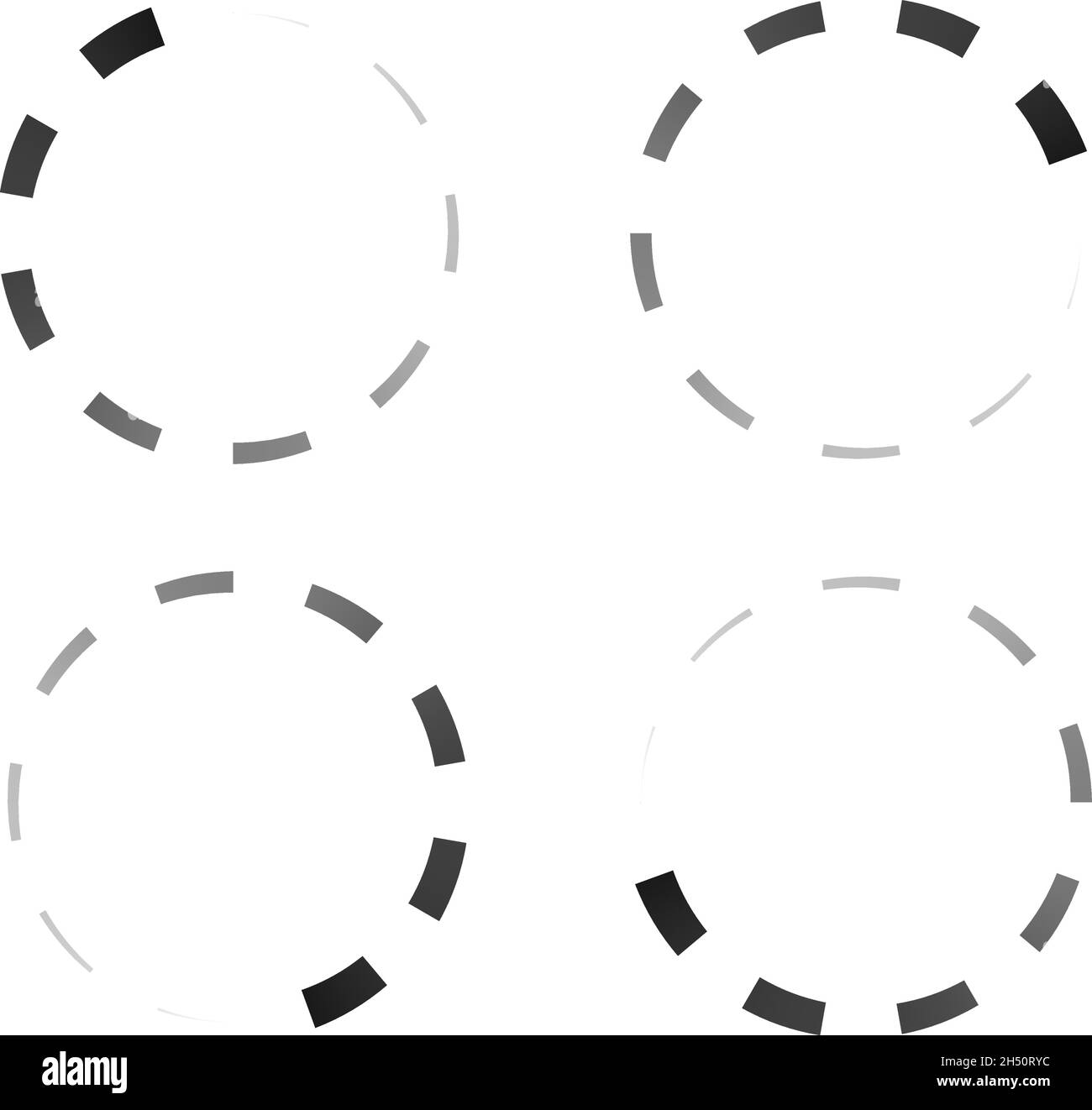 Progress, steps, phases indicator. Preloader, buffer shape. Circle ...