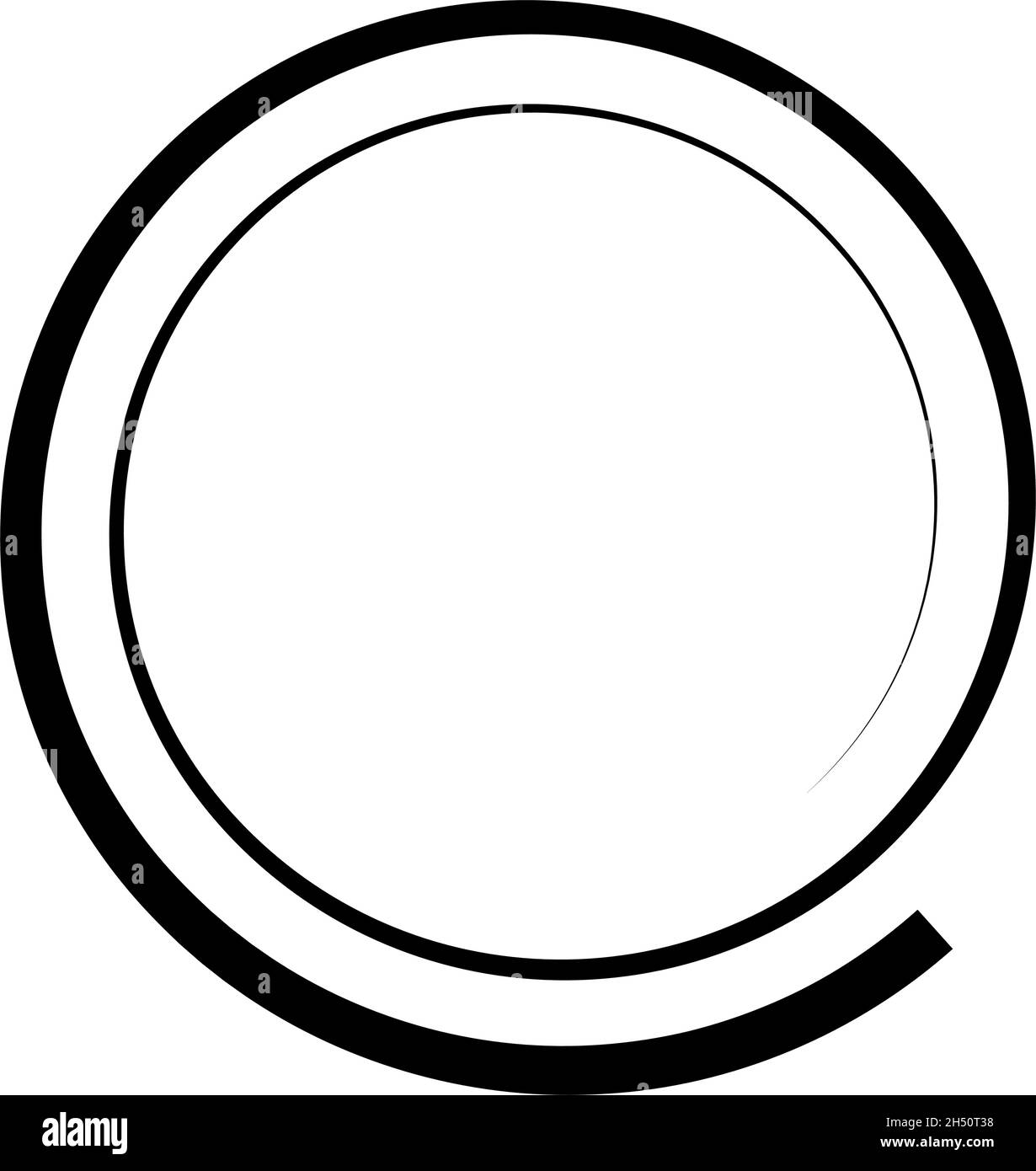 Spiral, swirl, twirl element. Bine, tendril shapes. Curly, curvy and ...