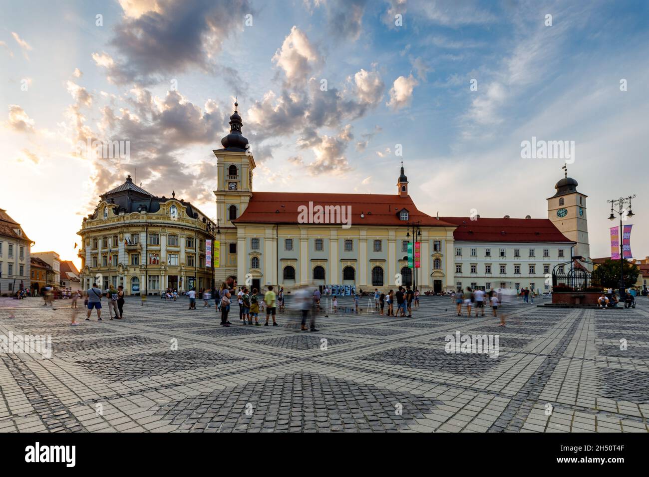 The city of Sibiu in Romania Stock Photo - Alamy
