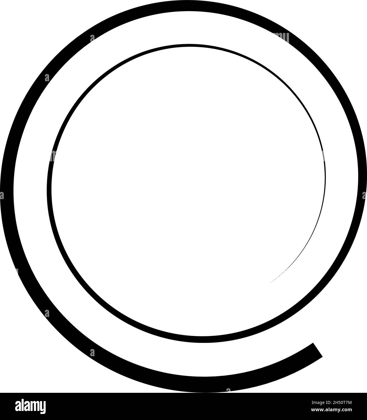 Spiral, swirl, twirl element. Bine, tendril shapes. Curly, curvy and ...