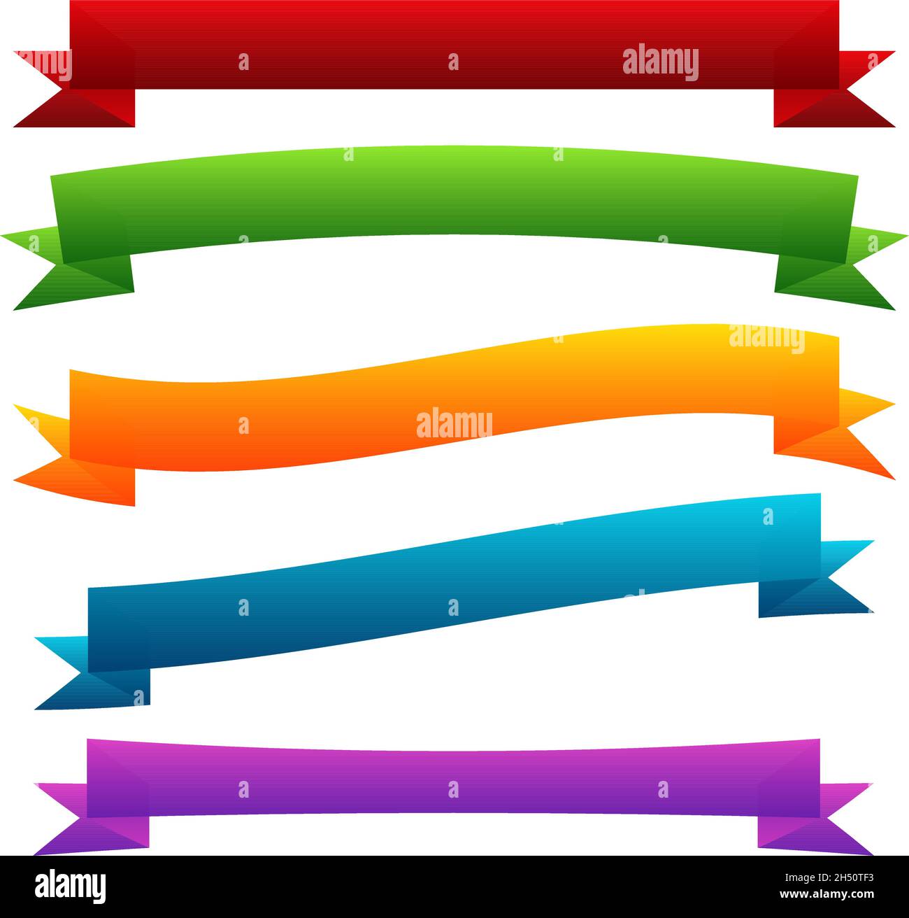 Banner, ribbon horizontal shape, design element - stock vector ...