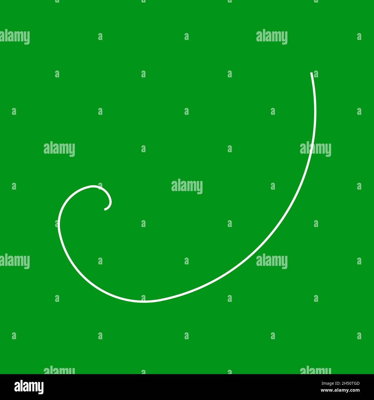 Spiral, swirl, twirl element. Bine, tendril shapes. Curly, curvy and ...