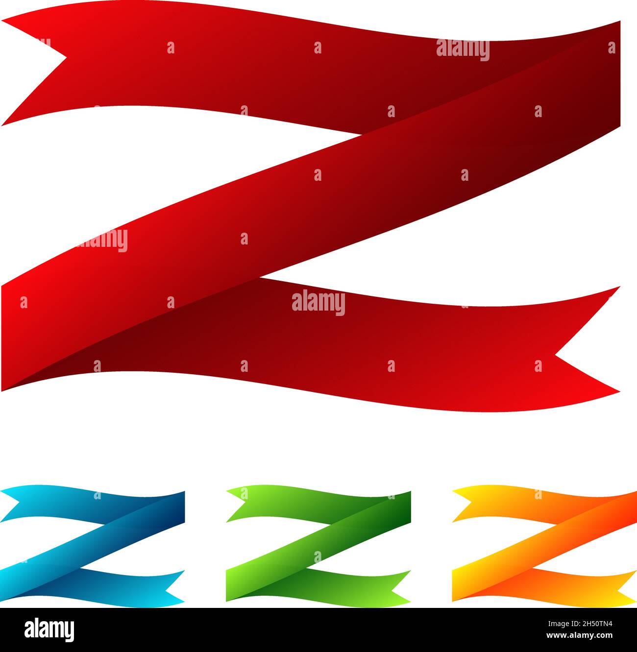 Banner, ribbon horizontal shape, design element - stock vector ...