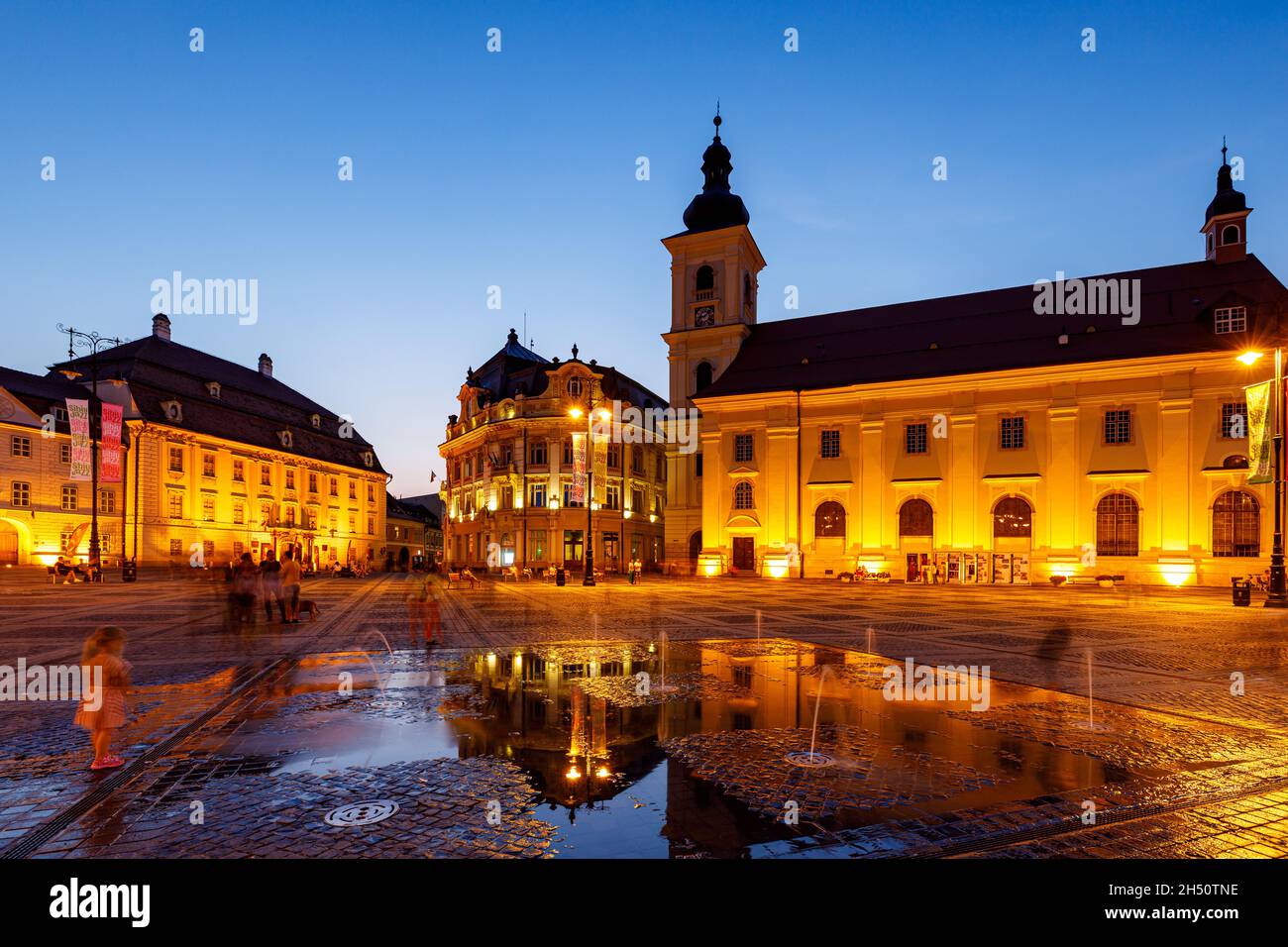 The city of Sibiu in Romania Stock Photo - Alamy
