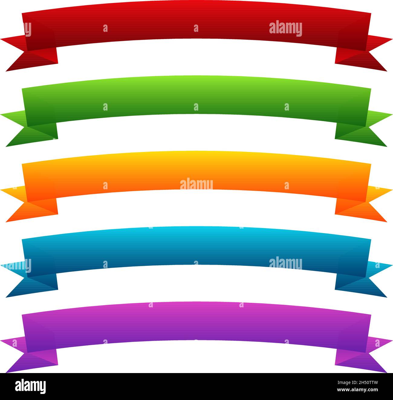 Banner, ribbon horizontal shape, design element - stock vector ...