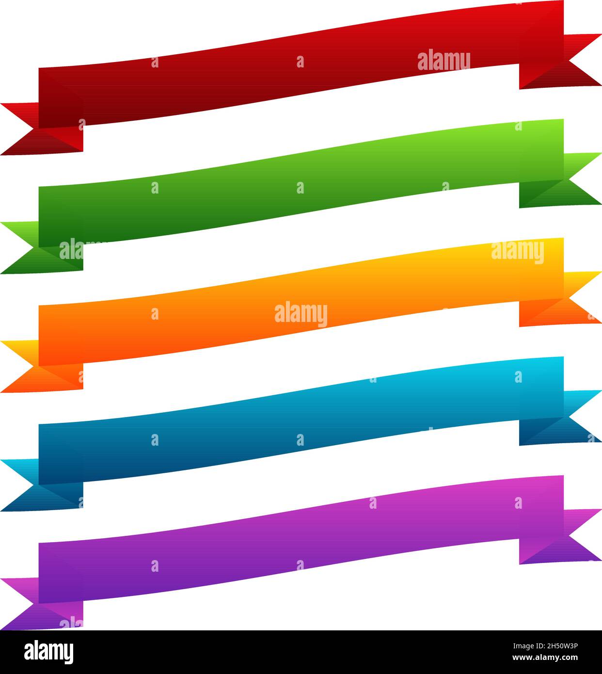 Banner, ribbon horizontal shape, design element - stock vector ...