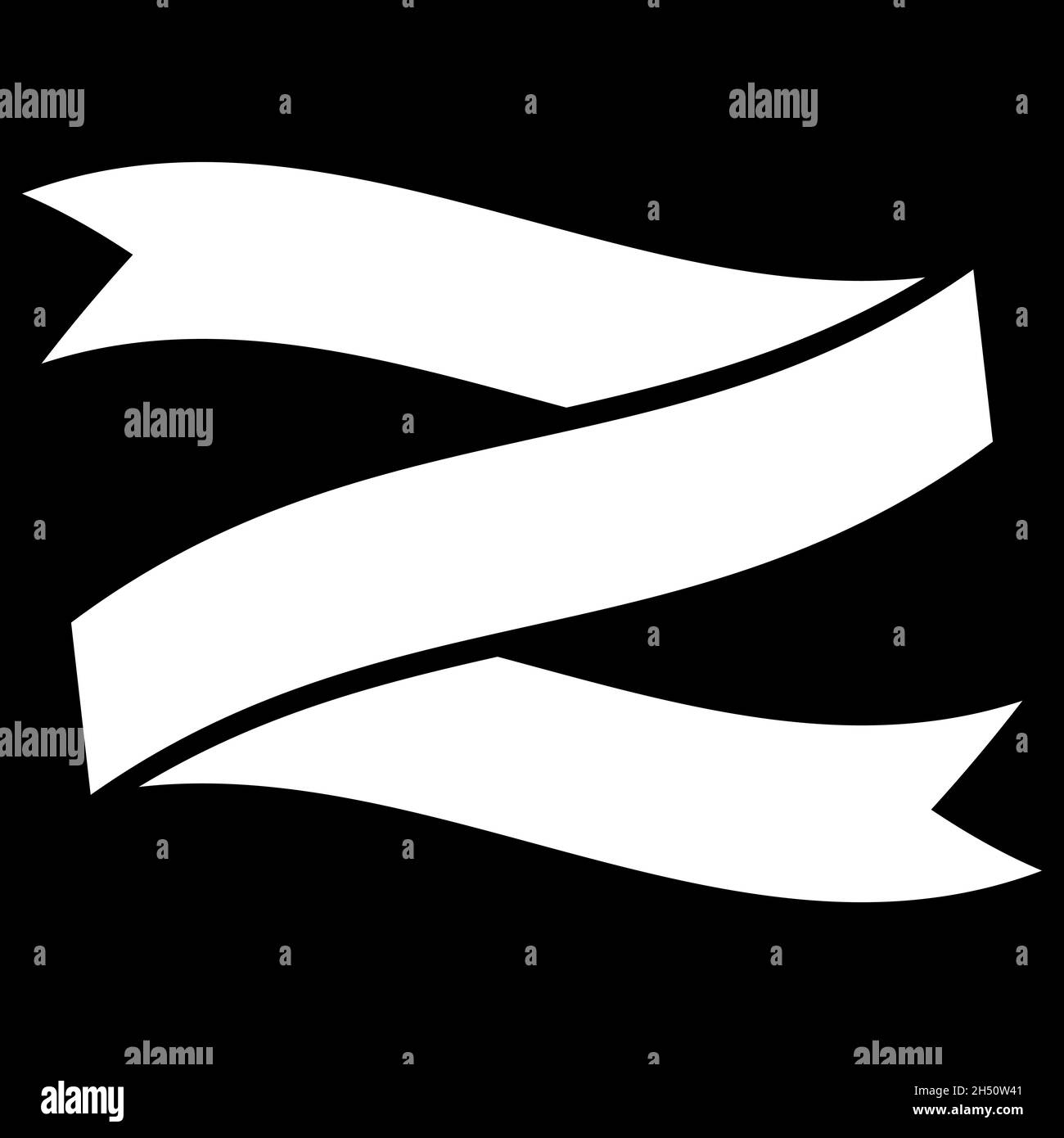 Banner, ribbon horizontal shape, design element - stock vector ...