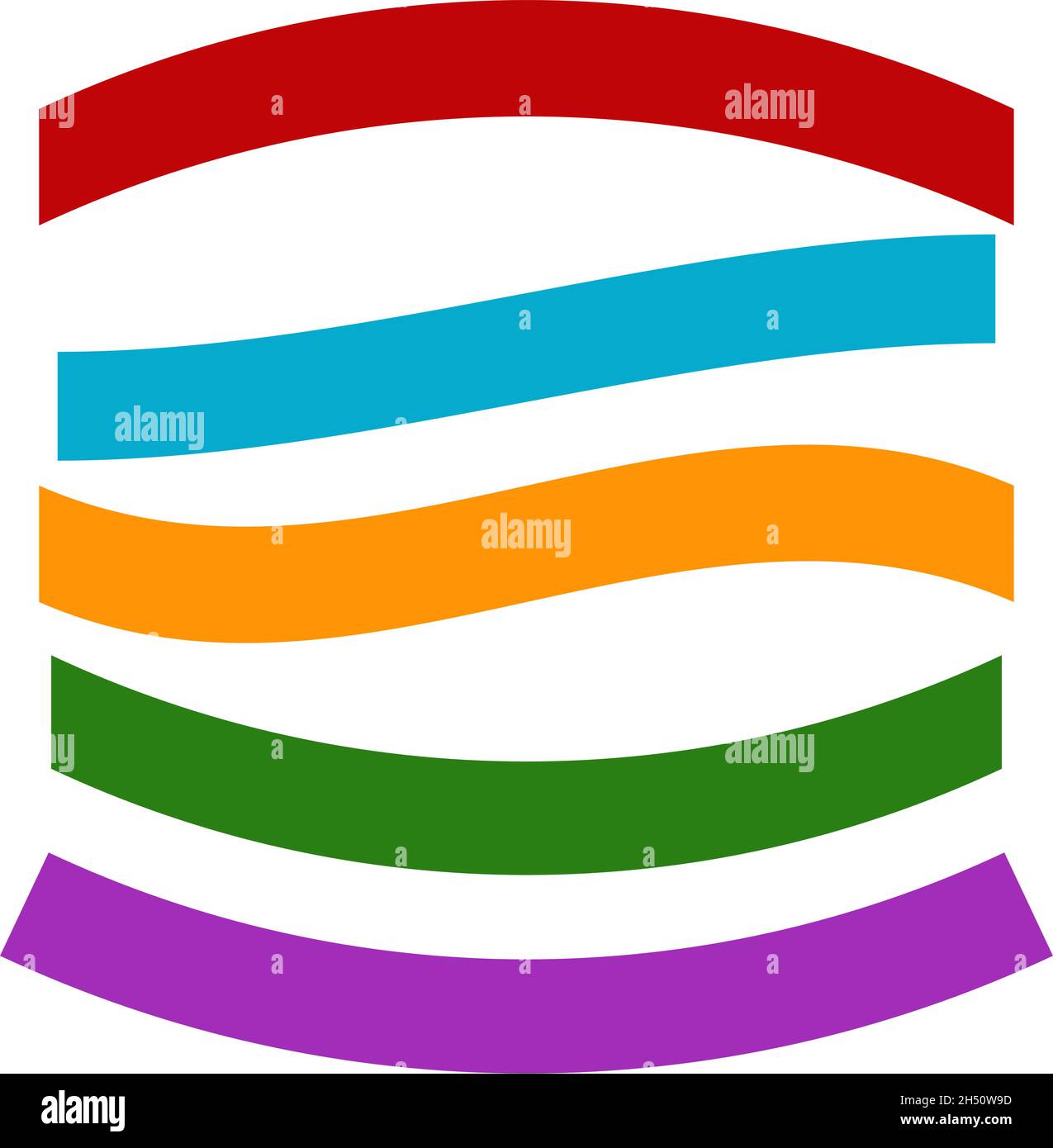 Banner, ribbon horizontal shape, design element - stock vector ...
