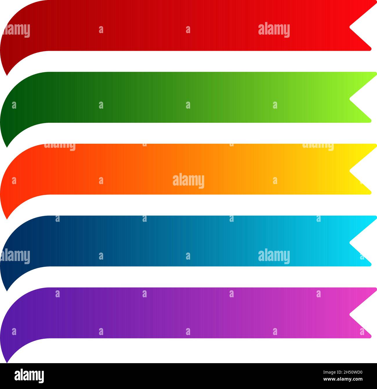 Banner, ribbon horizontal shape, design element - stock vector ...