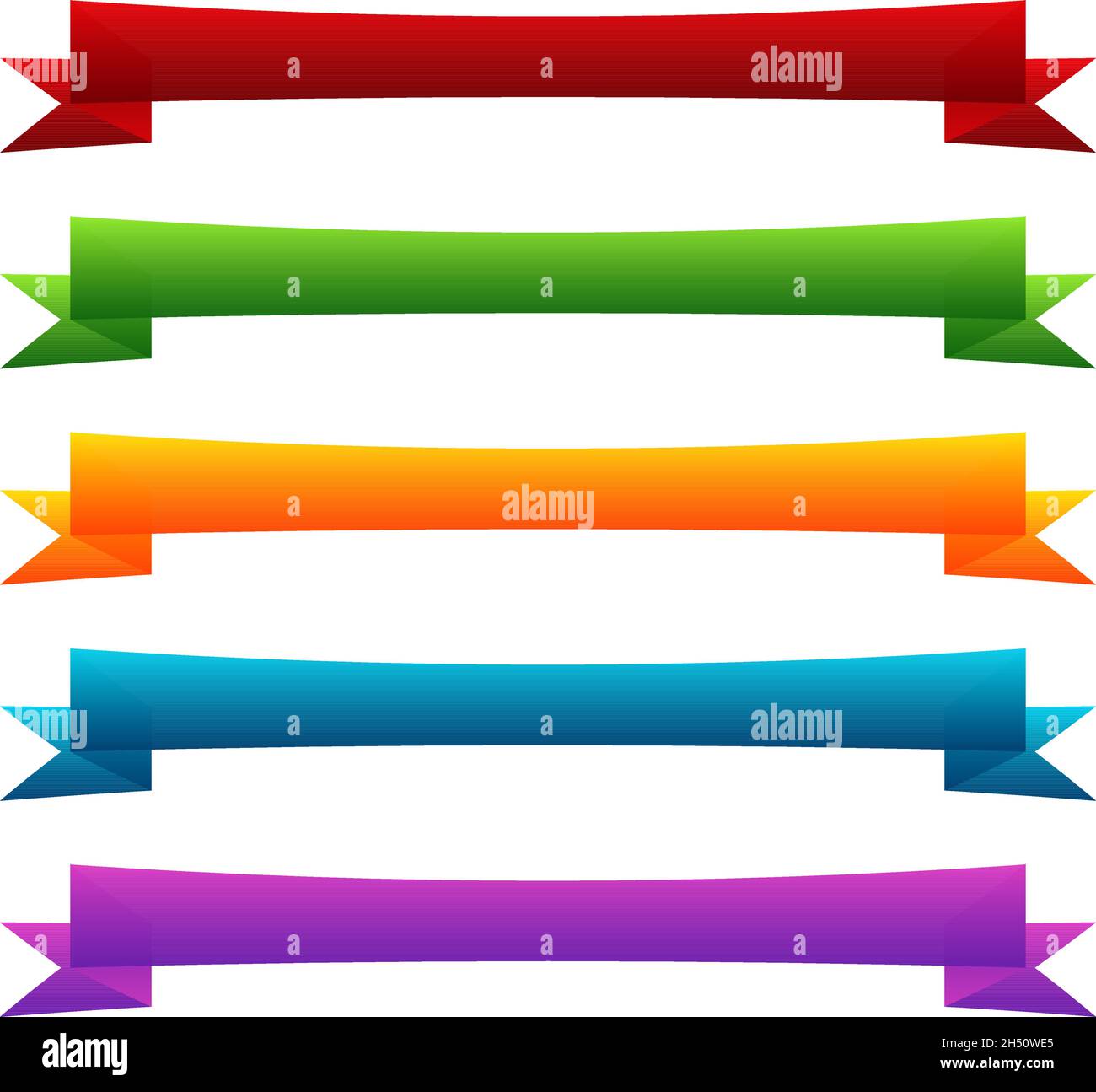 Banner, ribbon horizontal shape, design element - stock vector ...