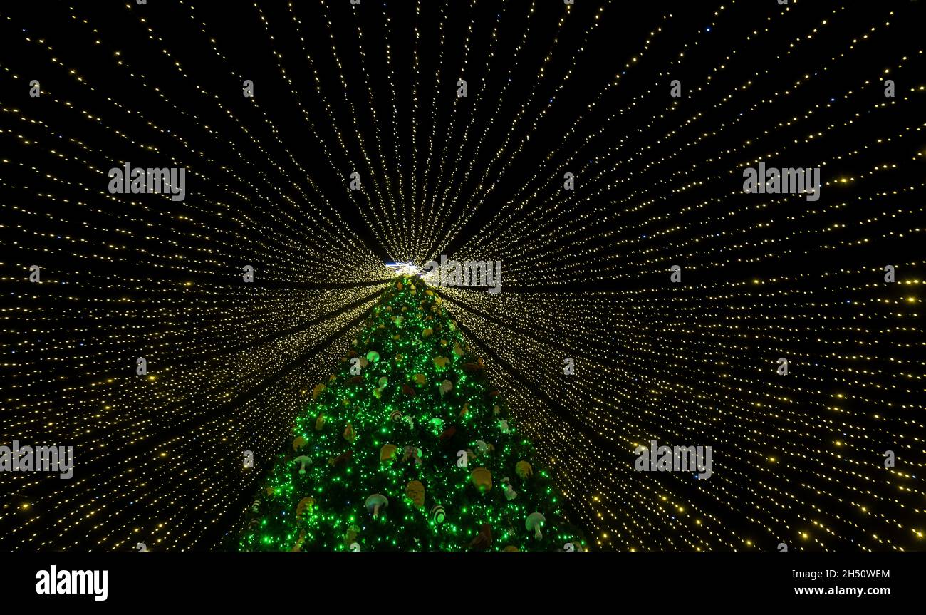 Beautiful christmas tree garlands hi-res stock photography and images ...