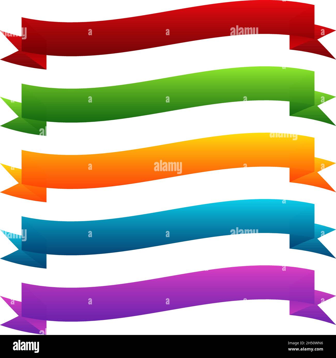 Banner, ribbon horizontal shape, design element - stock vector ...