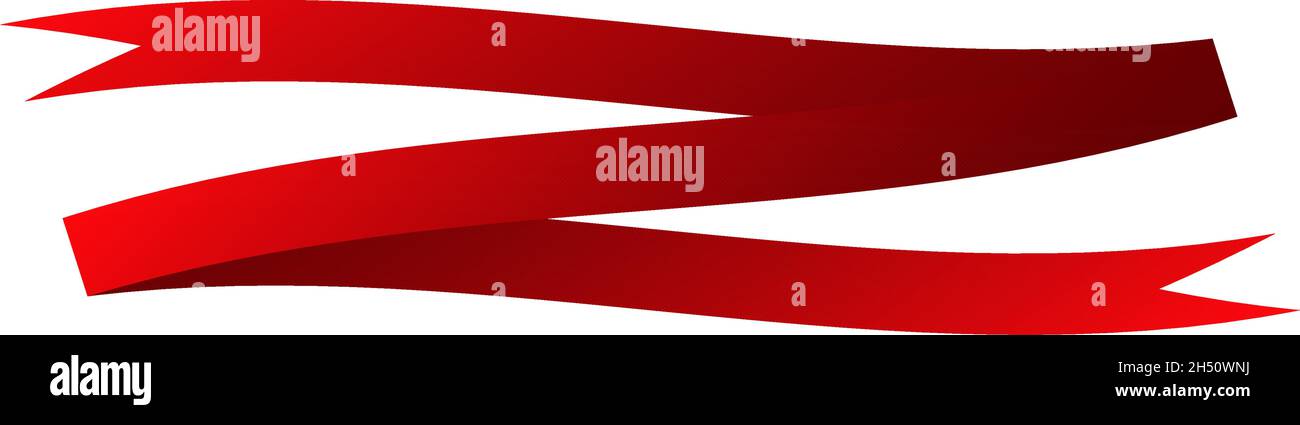 Banner, ribbon horizontal shape, design element - stock vector ...