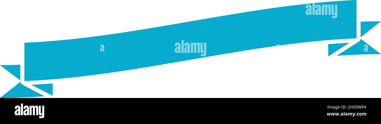 Banner, ribbon horizontal shape, design element - stock vector ...