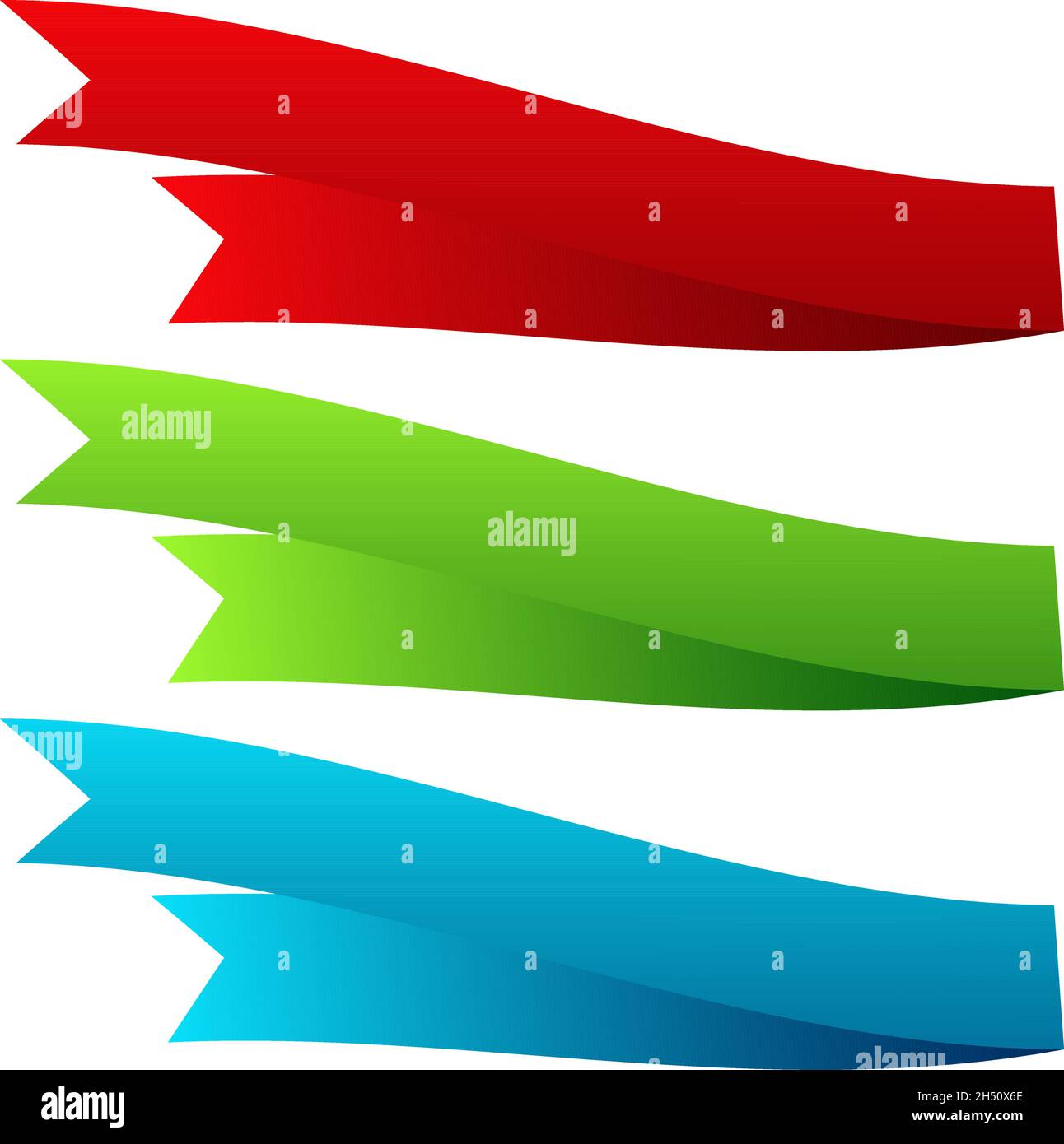 Banner, ribbon horizontal shape, design element - stock vector ...