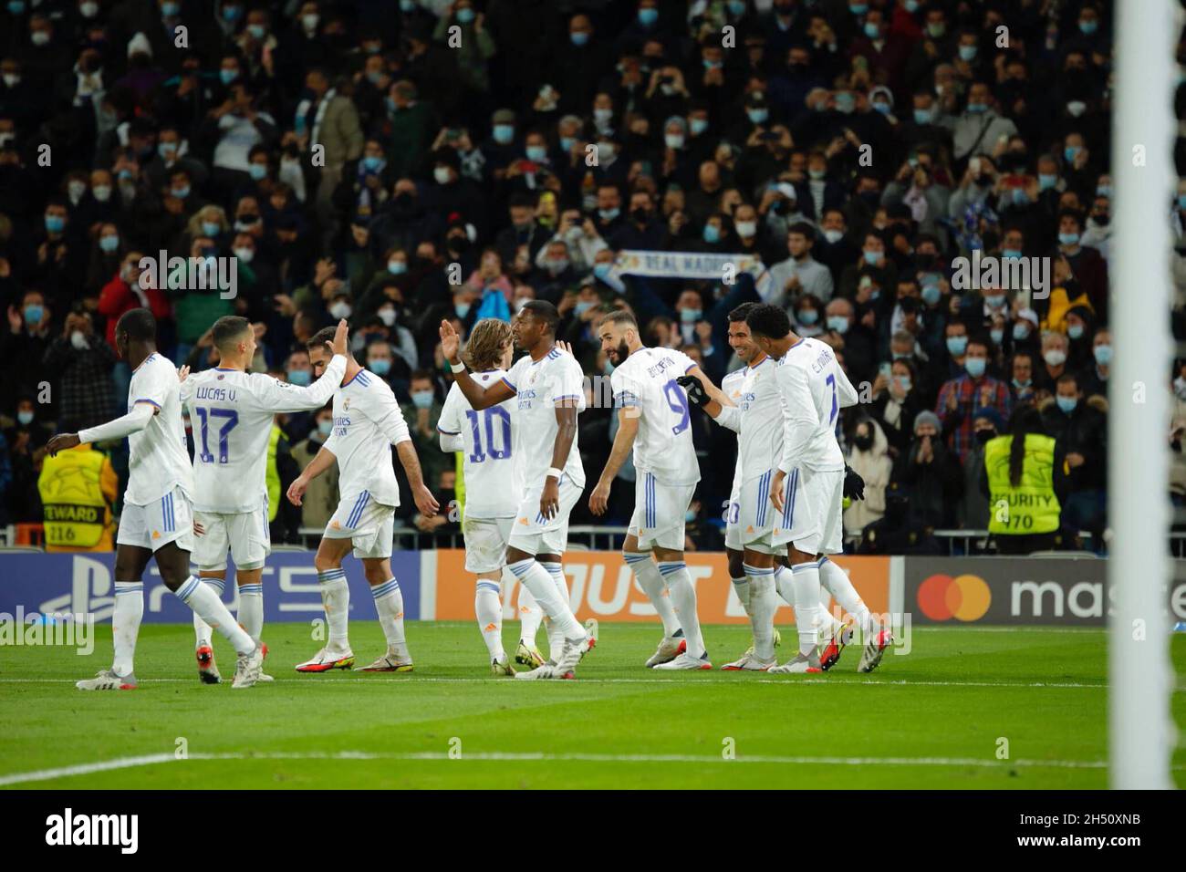 Madrid, Spain. 3rd November 2021: Players from Real Madrid C.F ...