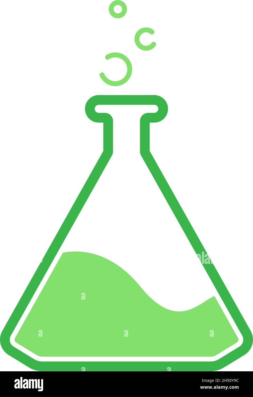 Science bottle lab logo icon design template vector Stock Vector Image ...